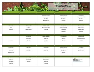 January Breakfast Menu | Salem Academy Charter School